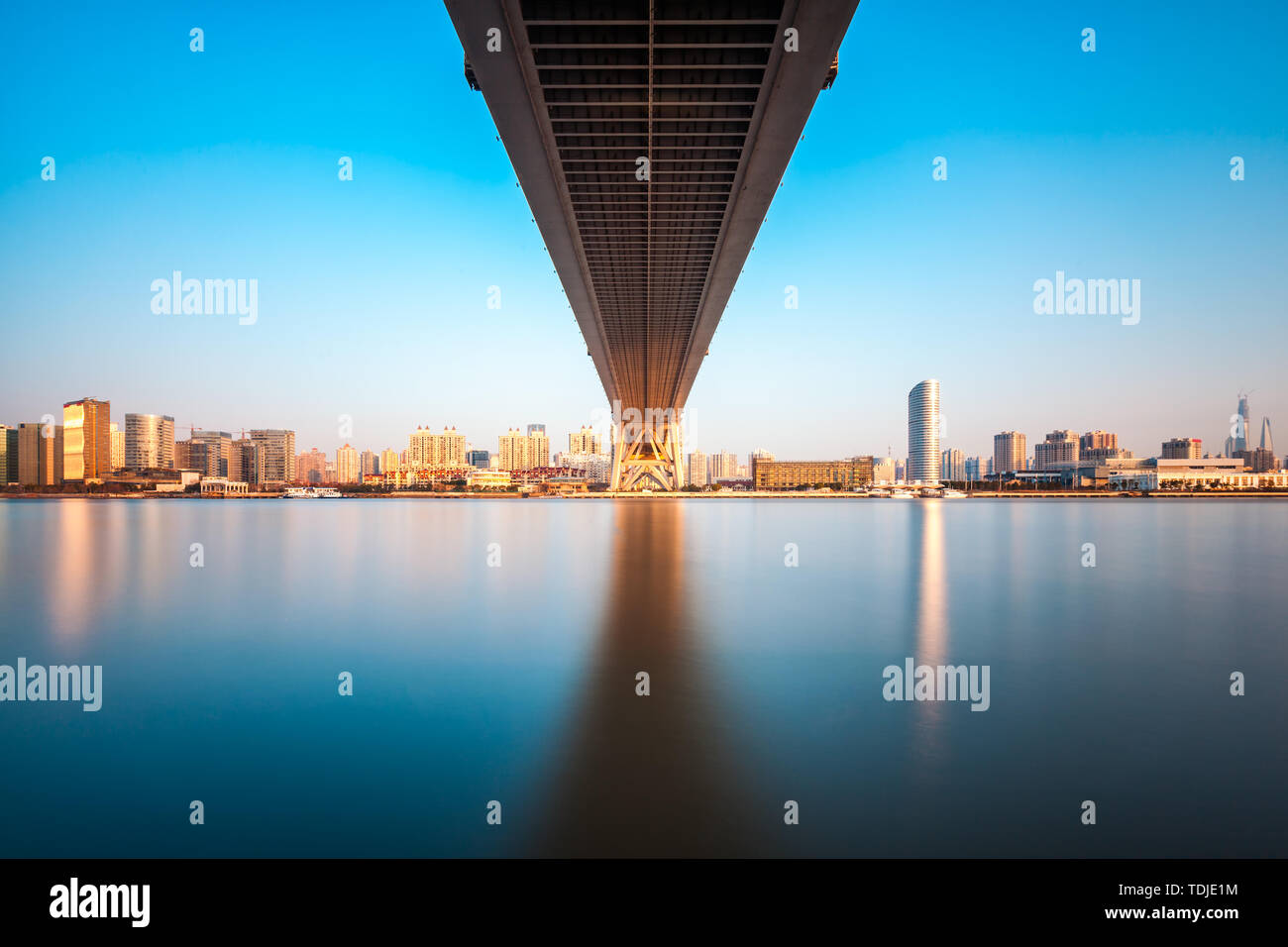 Scenery of Shanghai Lupu Bridge Stock Photo - Alamy