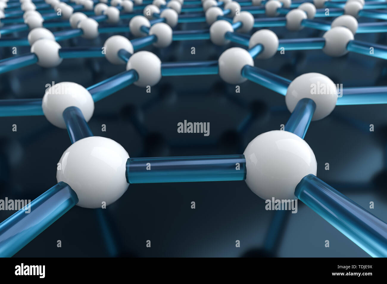 Hexagon arrangement structure, three-dimensional rendering Stock Photo ...