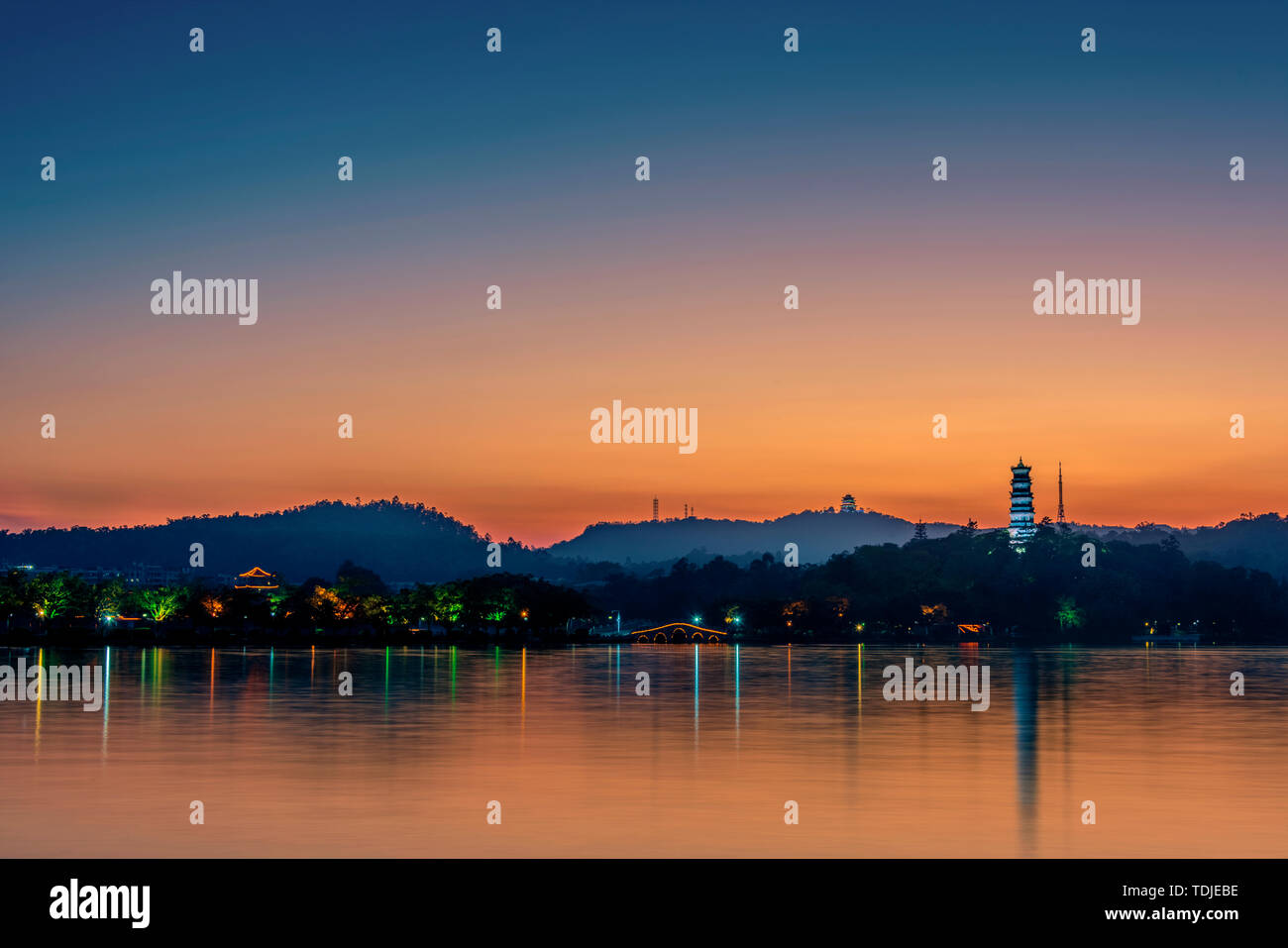 Scenery of the West Lake in Huizhou, Guangdong Stock Photo - Alamy