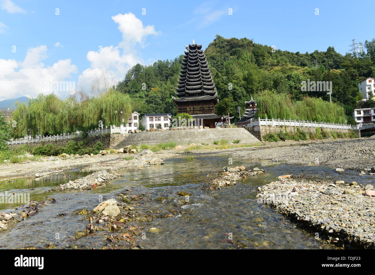 Dong people traditional drum tower hi-res stock photography and images ...