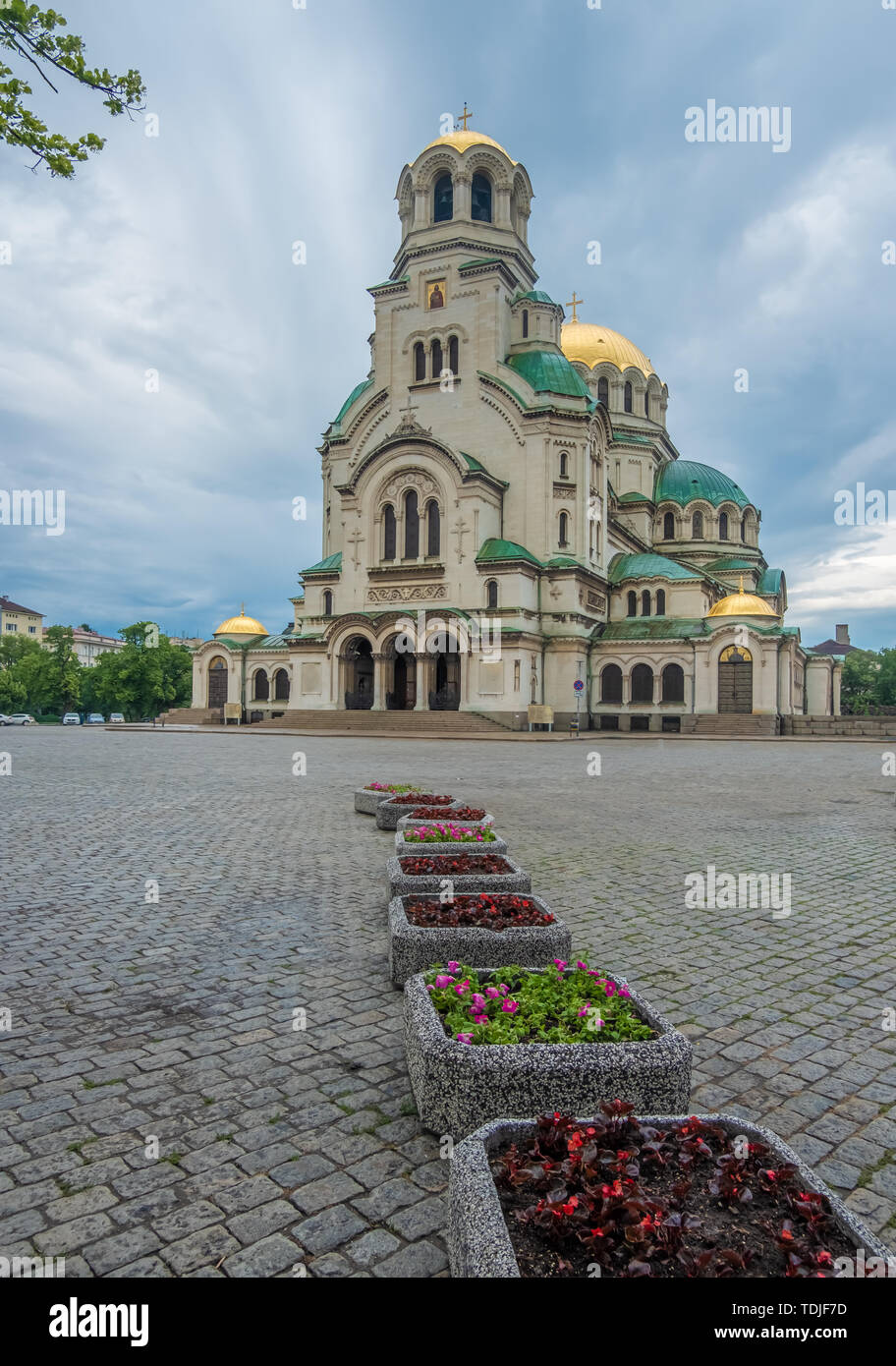 St. Alexander Nevsky Cathedral, 1882-1912, neo-byzantine style, Bulgarian Orthodox, Sofia ...