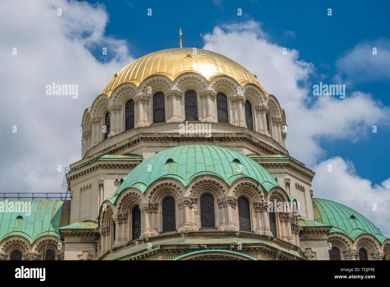 Exterior of St. Alexander Nevsky Cathedral, 1882-1912, neo-byzantine style, Bulgarian Orthodox ...