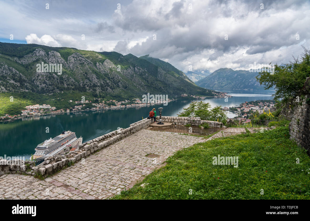 Aerial view town kotor hi-res stock photography and images - Alamy