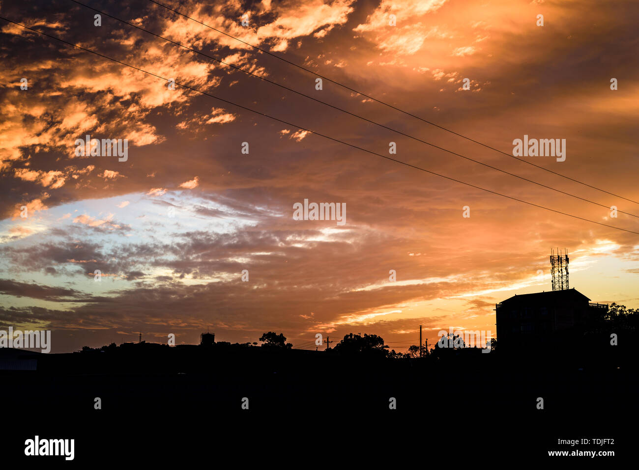 Sunset and sunset night backstage hi-res stock photography and images ...