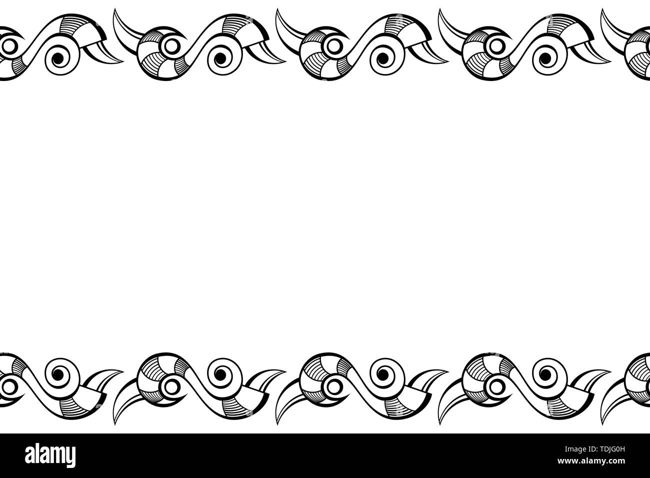 Abstract Black And White Page Borders