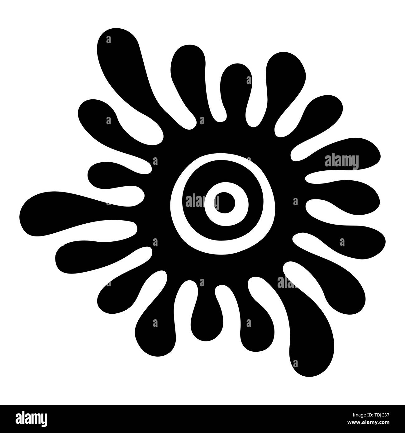 Stylized black ink splash Black and White Stock Photos & Images - Alamy