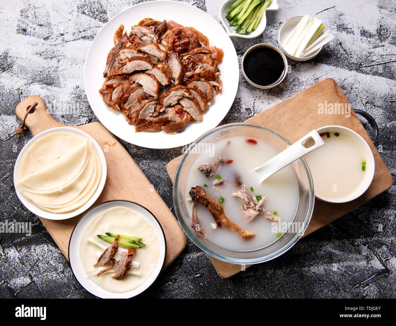 Peking Roast Duck Package Stock Photo - Alamy