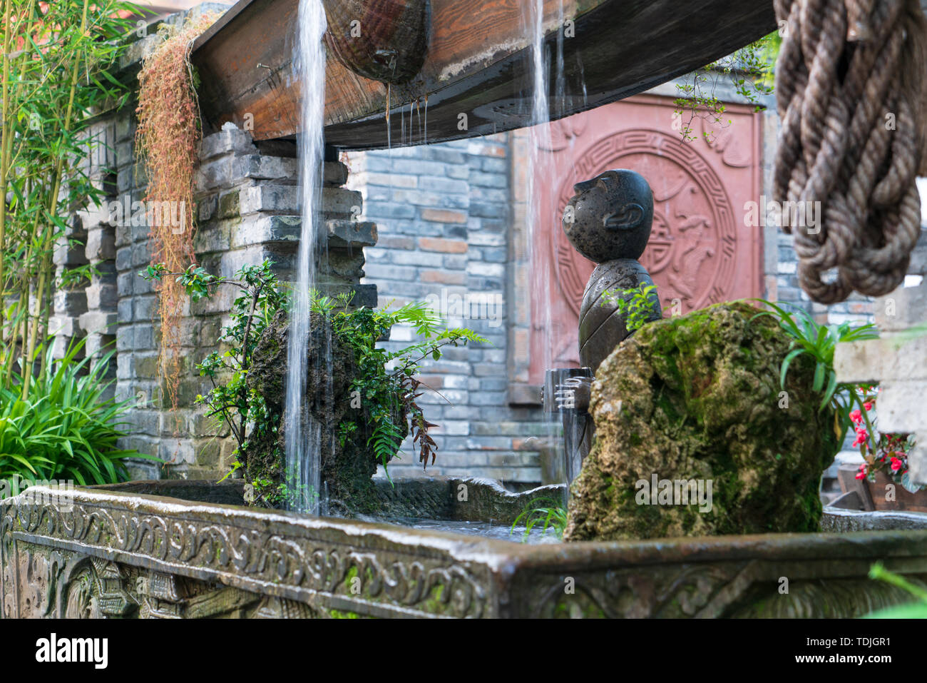 Bonsai, ancient town of Huanglongxi Stock Photo - Alamy
