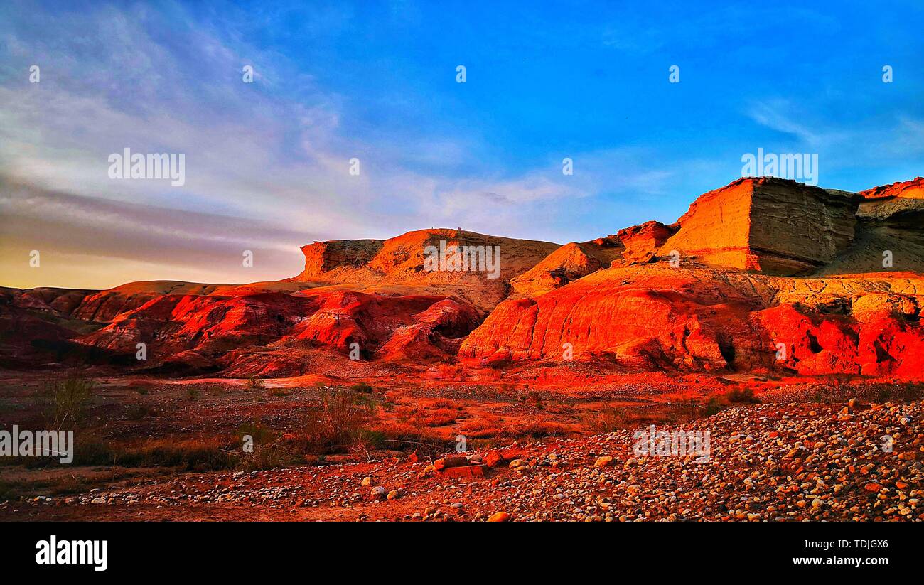 Landscape of the Karamay Stock Photo - Alamy