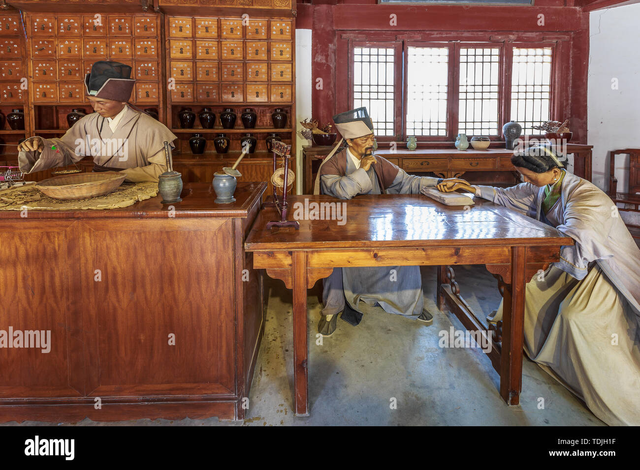 In the Lion Tower Scenic Area, Yanggu County, Shandong Province, the ...