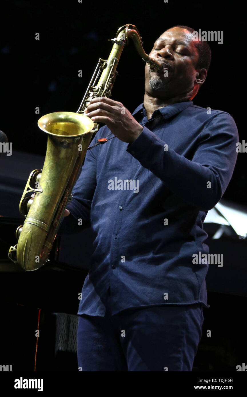 June 15, 2019 - New York City, New York, U.S. - Jazz saxophonist RAVI ...