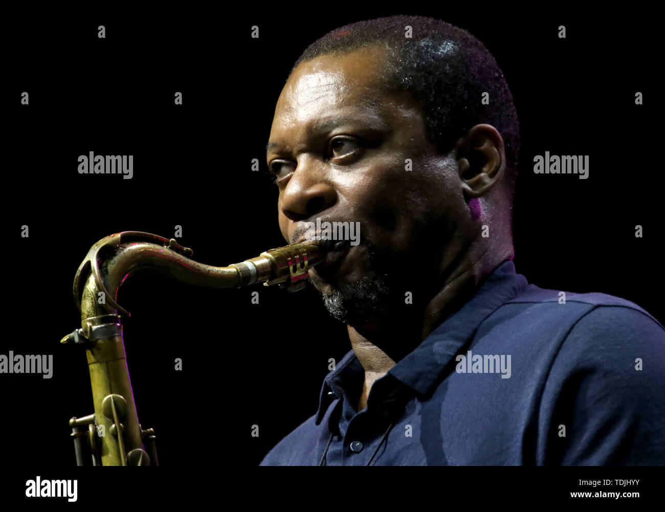 June 15, 2019 - New York City, New York, U.S. - Jazz saxophonist RAVI ...
