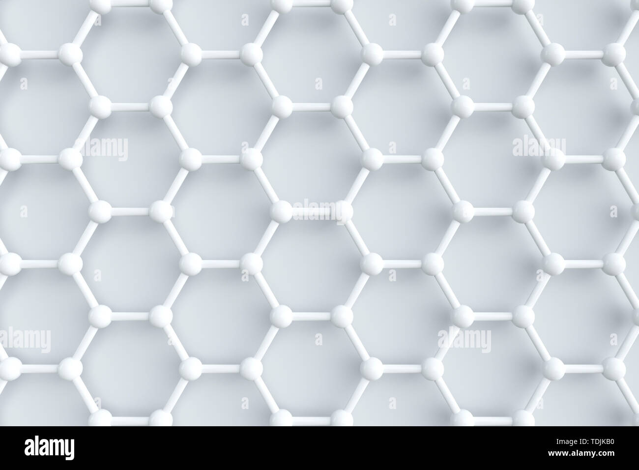 Hexagon arrangement structure, three-dimensional rendering Stock Photo ...