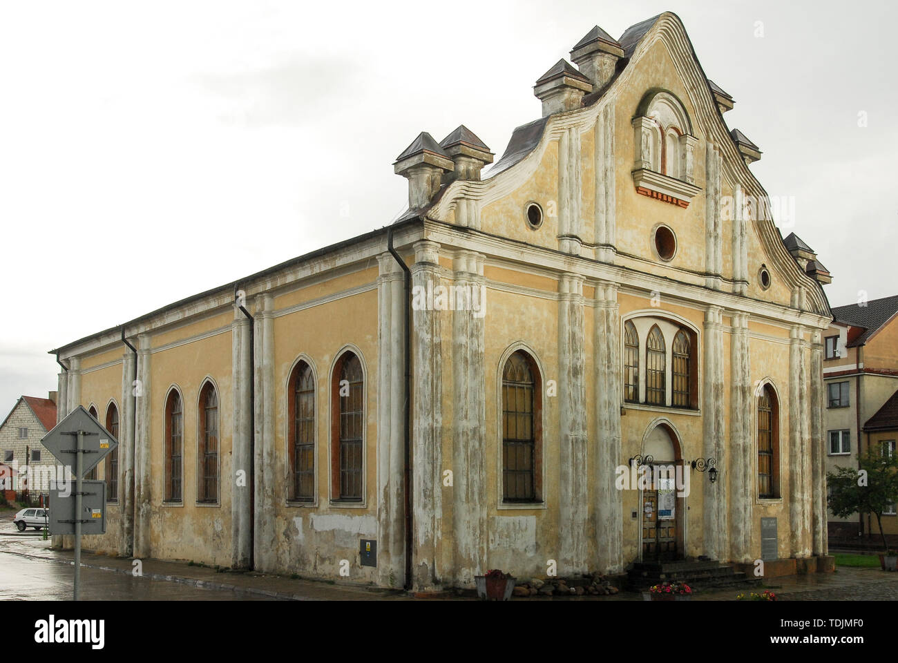 Baroque Revival Sejny Synagogue in Sejny, Poland. July 5th 2009 ...