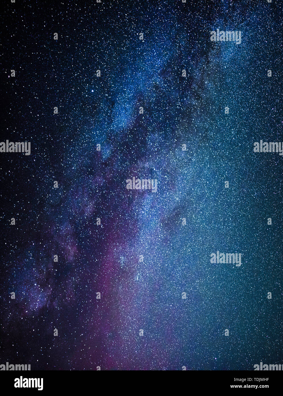 Galaxy in the night sky Stock Photo - Alamy