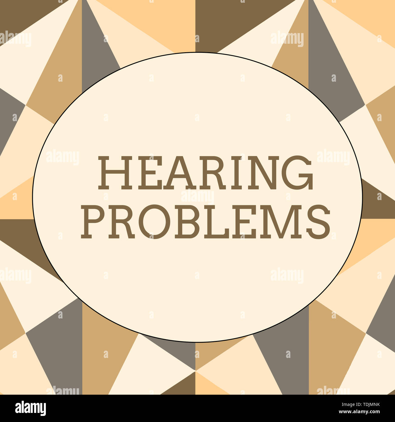 Handwriting text writing Hearing Problems. Conceptual photo is partial ...