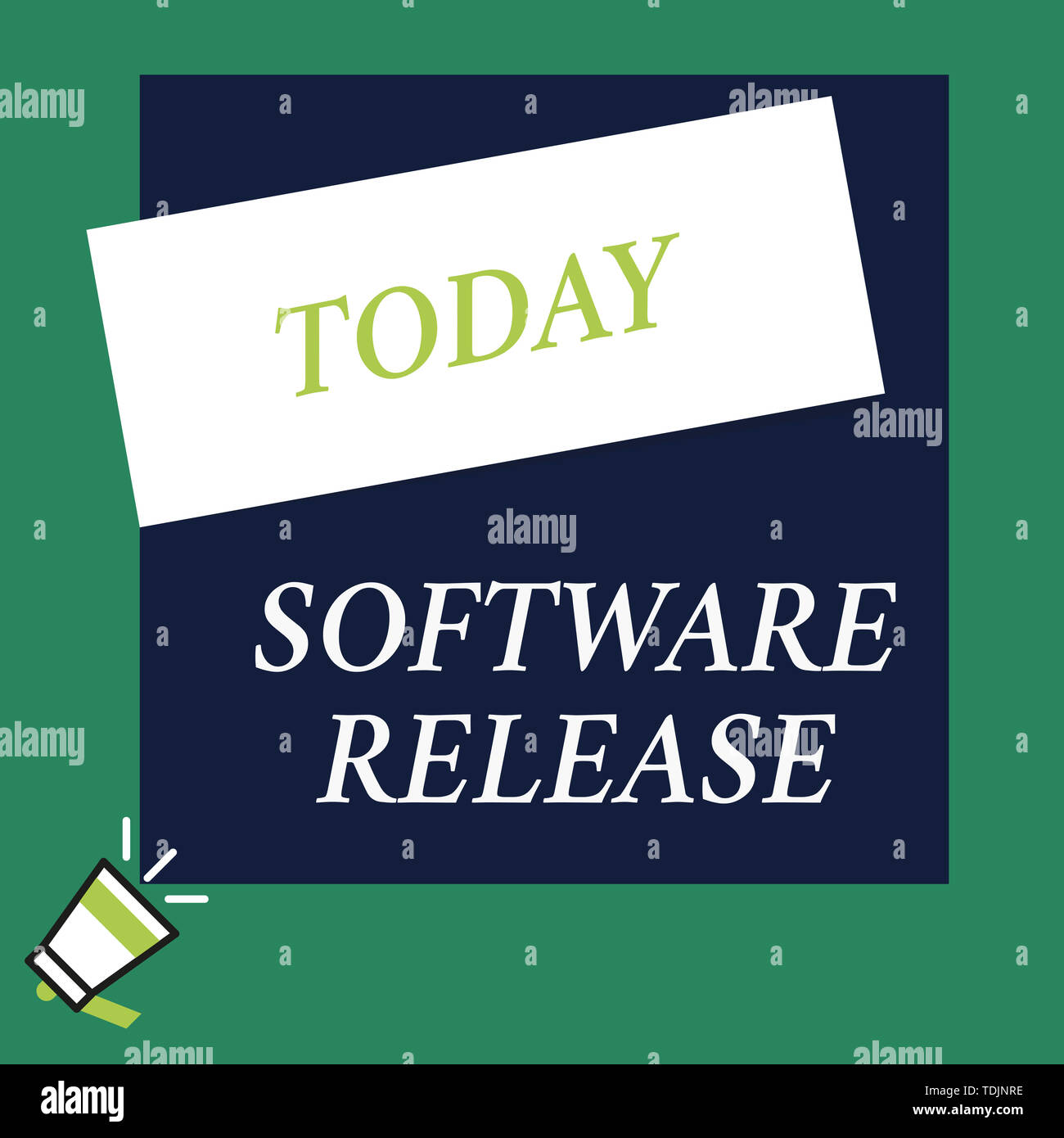 Writing note showing Software Release. Business concept for sum of ...