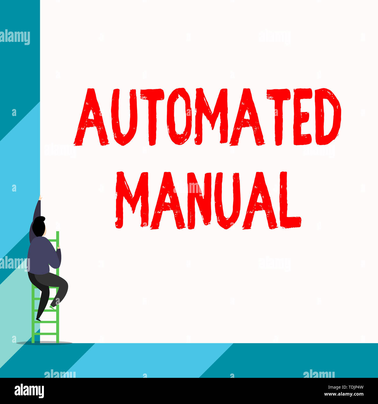Writing note showing Automated Manual. Business concept for as trigger ...