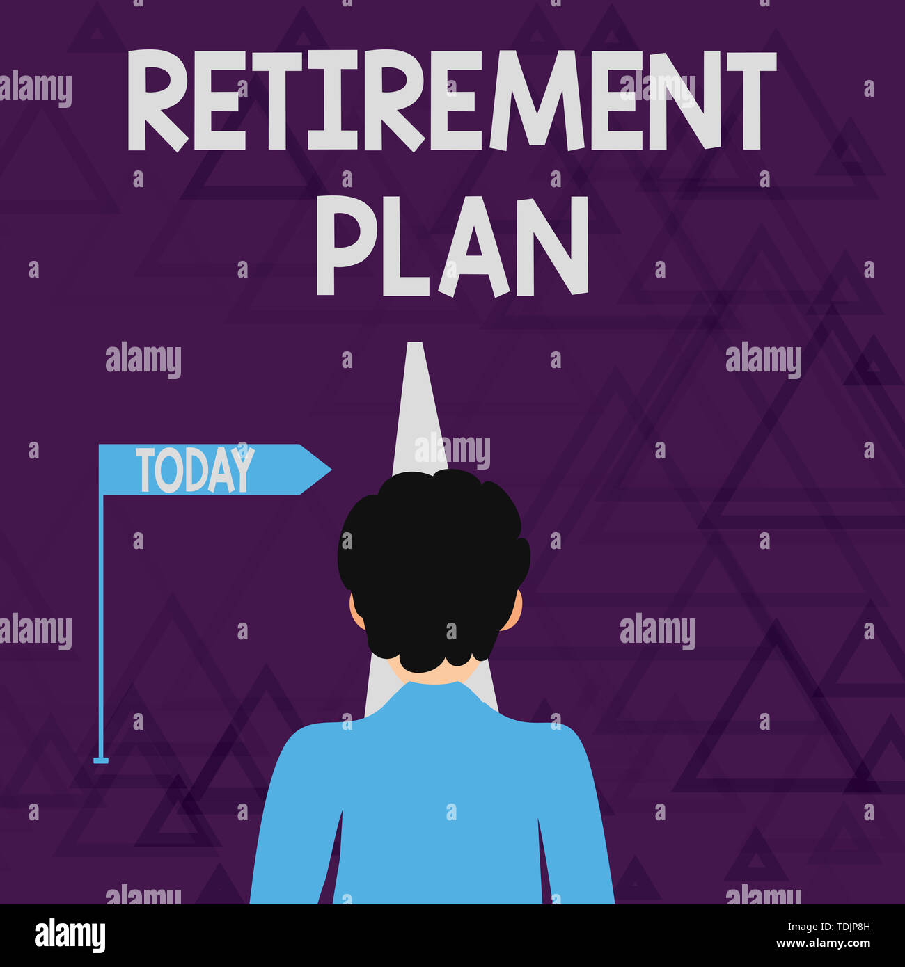 Writing note showing Retirement Plan. Business concept for saving money ...