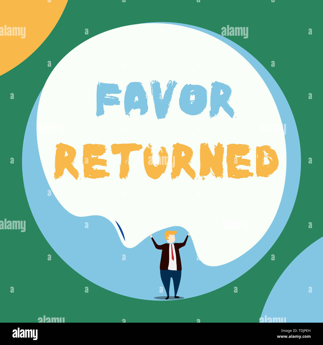 Conceptual hand writing showing Favor Returned. Concept meaning Good ...