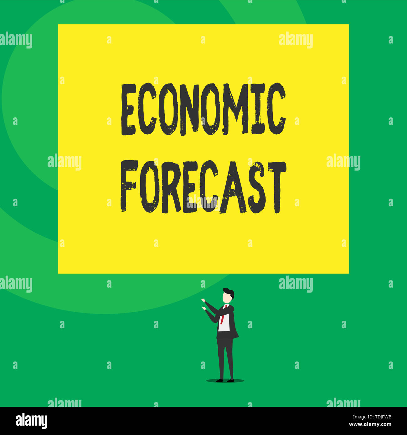 Word writing text Economic Forecast. Business photo showcasing Process ...