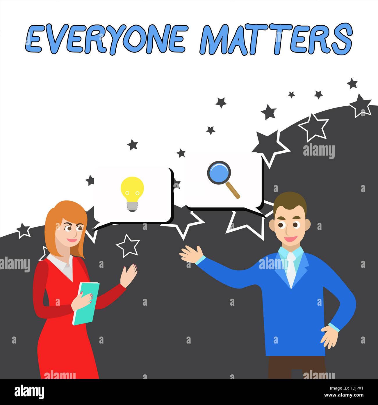 Conceptual hand writing showing Everyone Matters. Concept meaning all ...