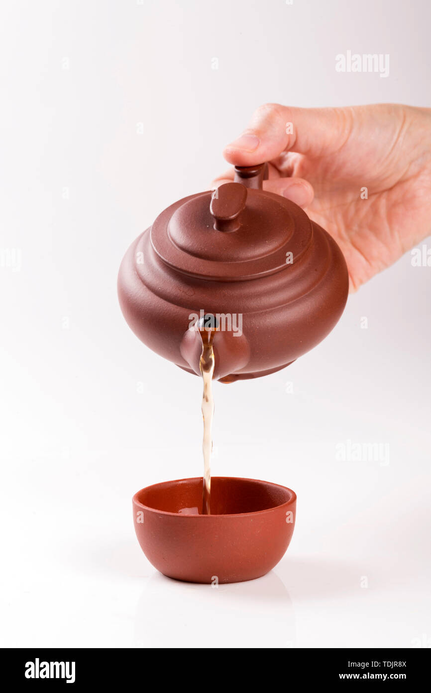 purple sand tea set Stock Photo - Alamy