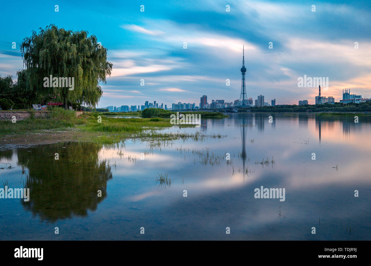 The scenery of the Luo River Stock Photo - Alamy
