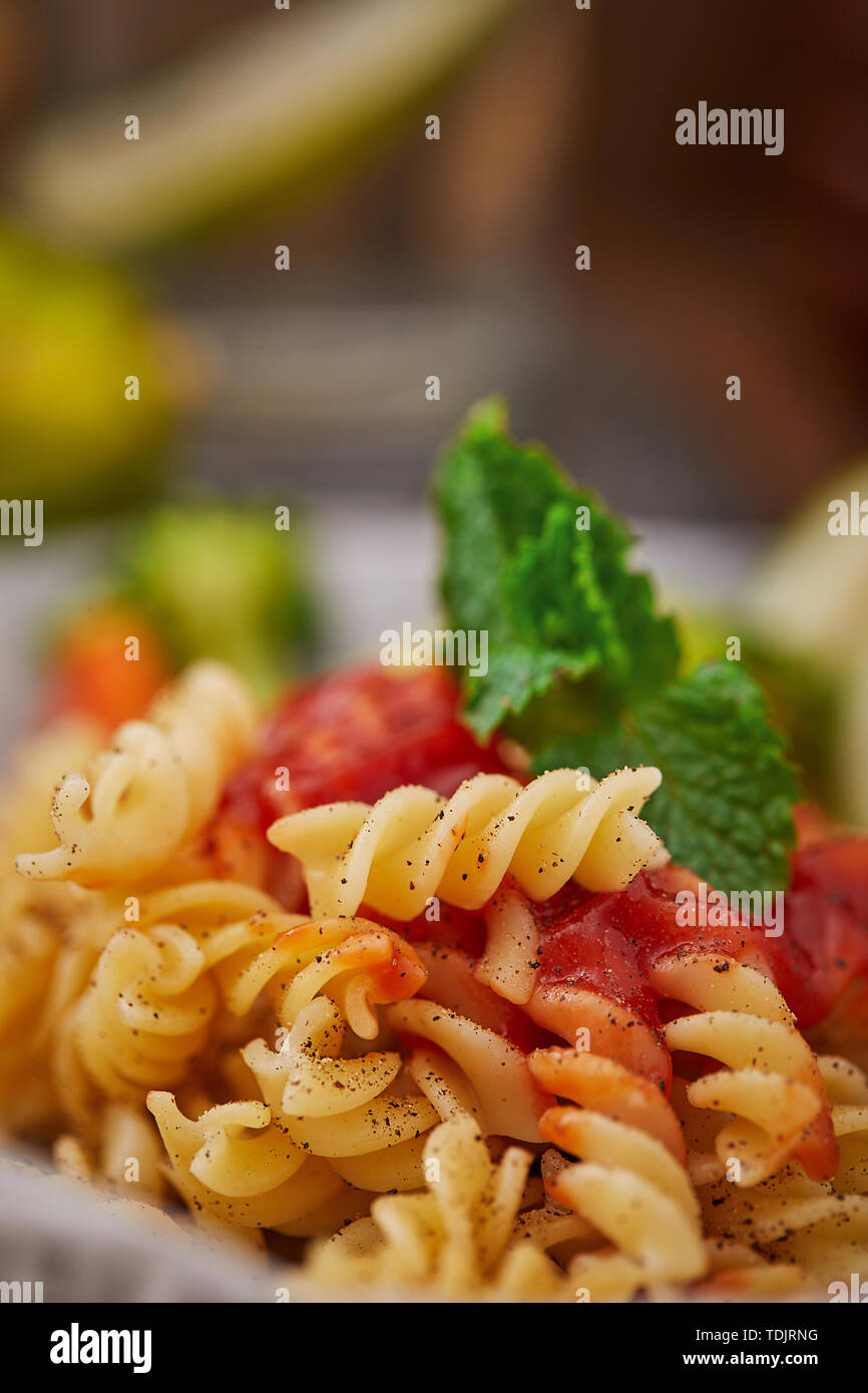 Threaded pasta hi-res stock photography and images - Alamy