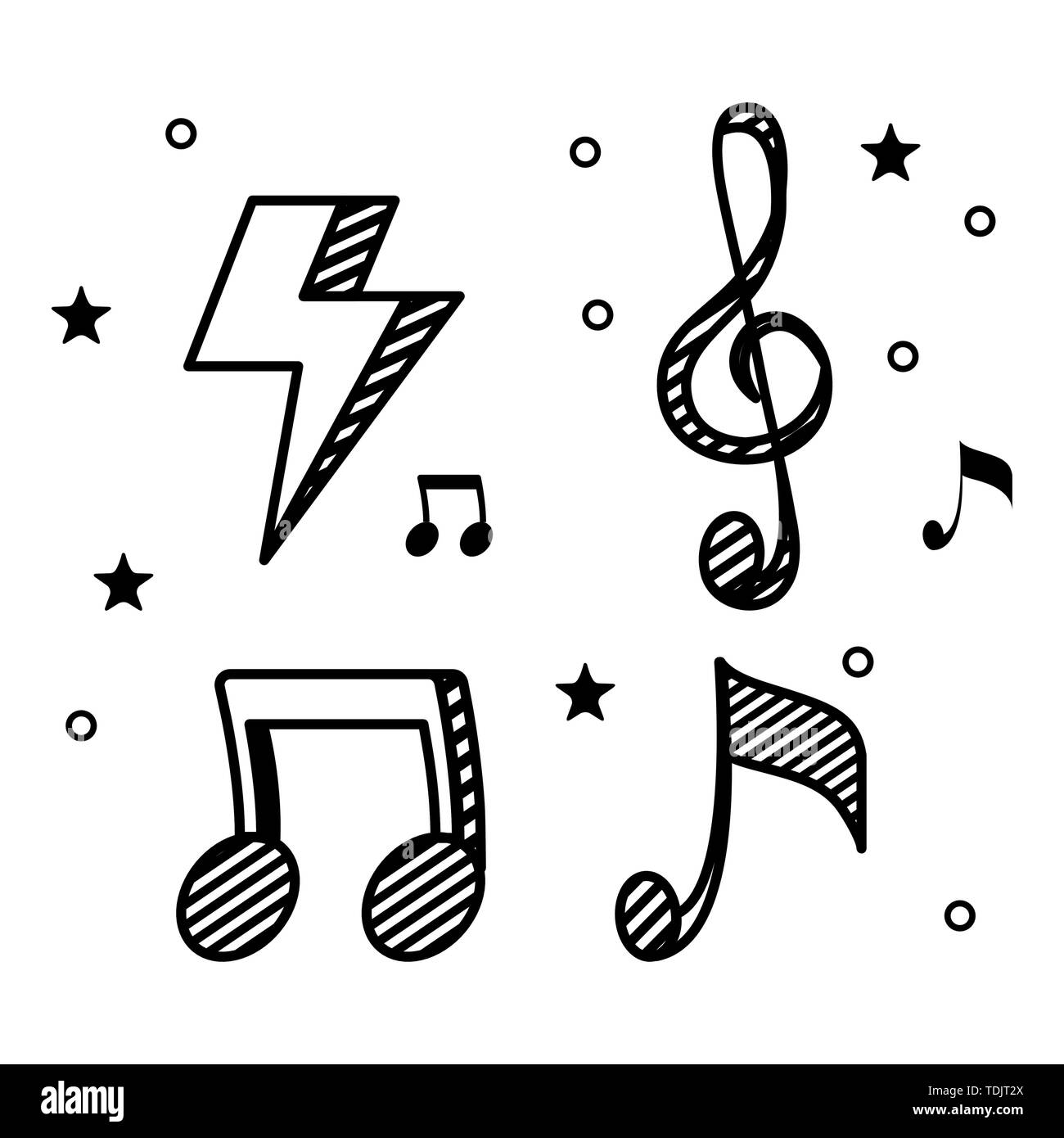 Musical thunder Stock Vector Images - Alamy