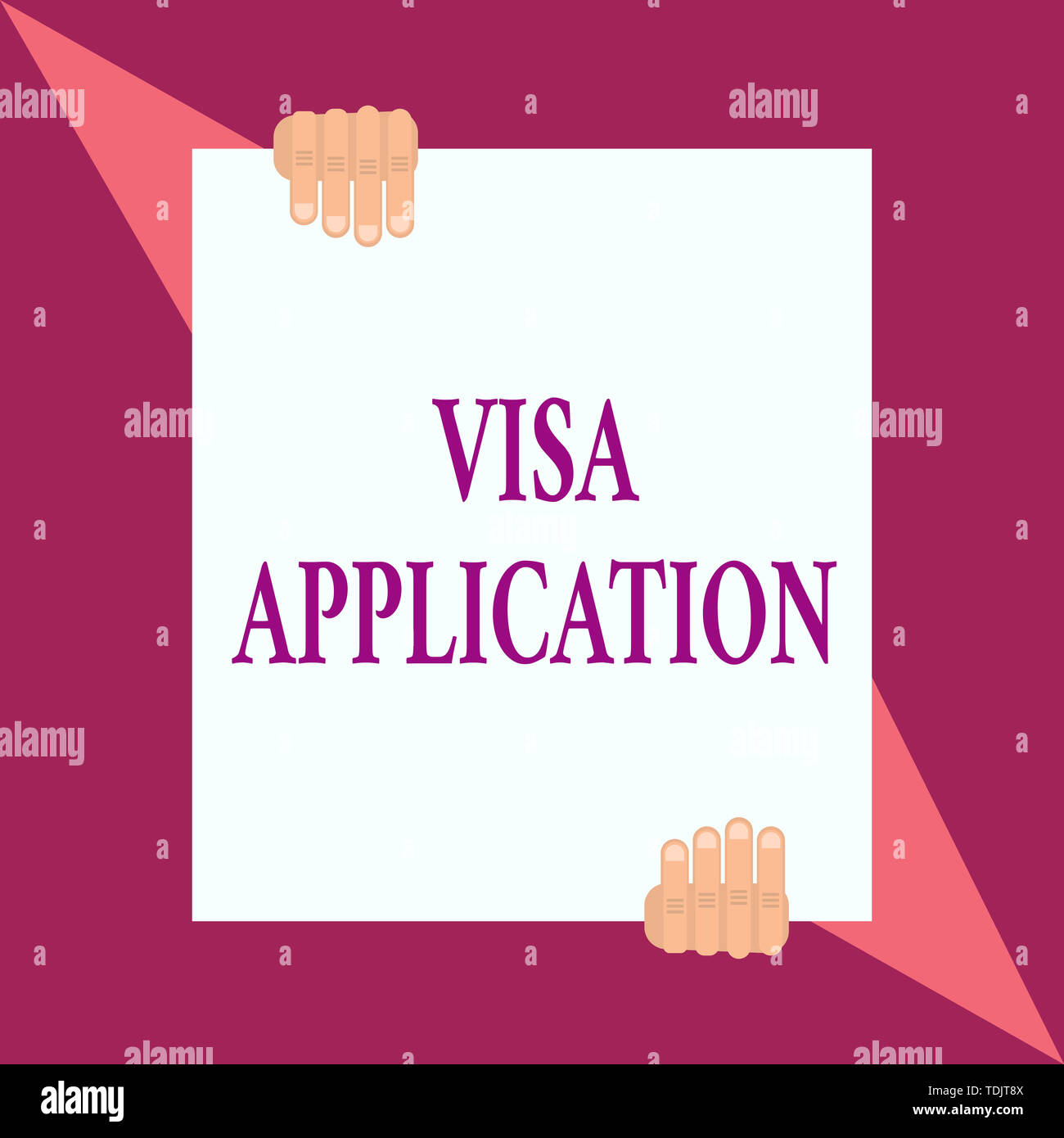 Visa stamp hands hi-res stock photography and images - Alamy