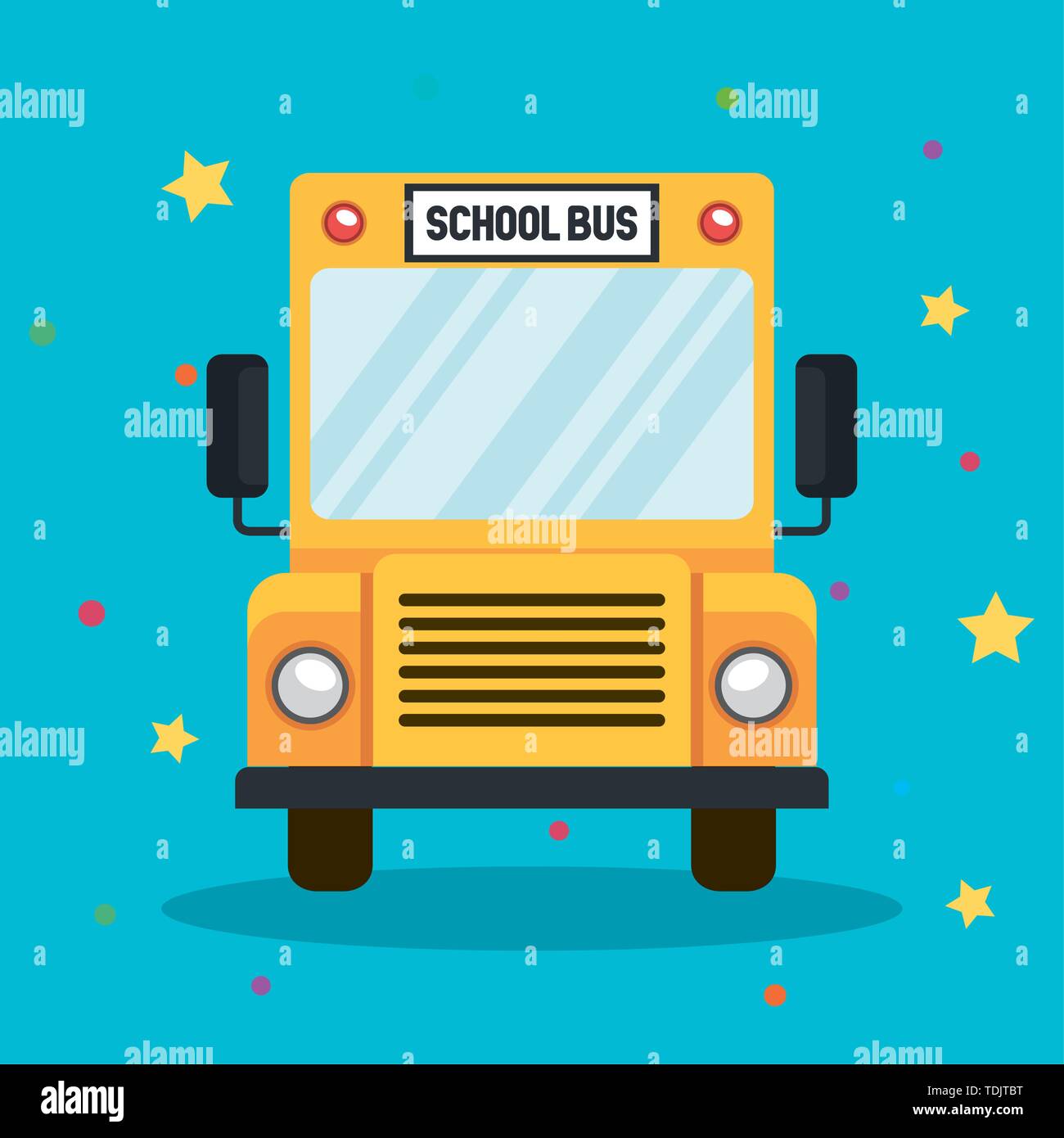 school bus vehicle transport to students Stock Vector Image & Art - Alamy