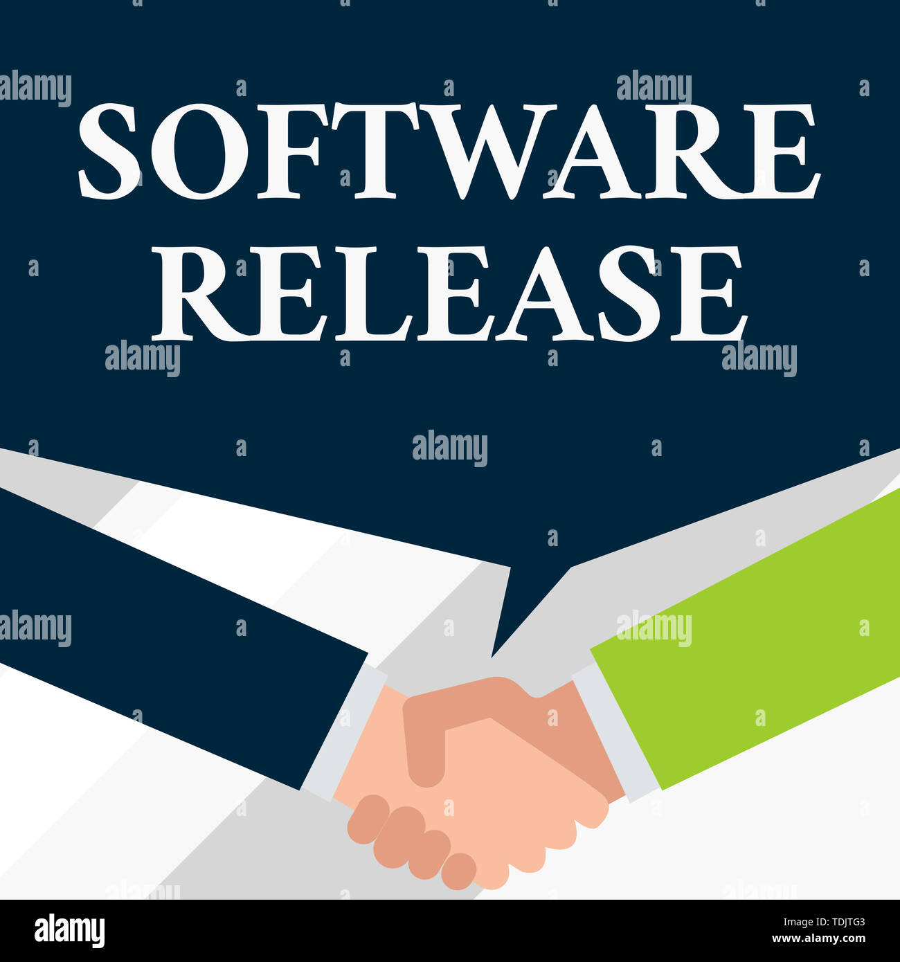 Conceptual hand writing showing Software Release. Concept meaning sum ...