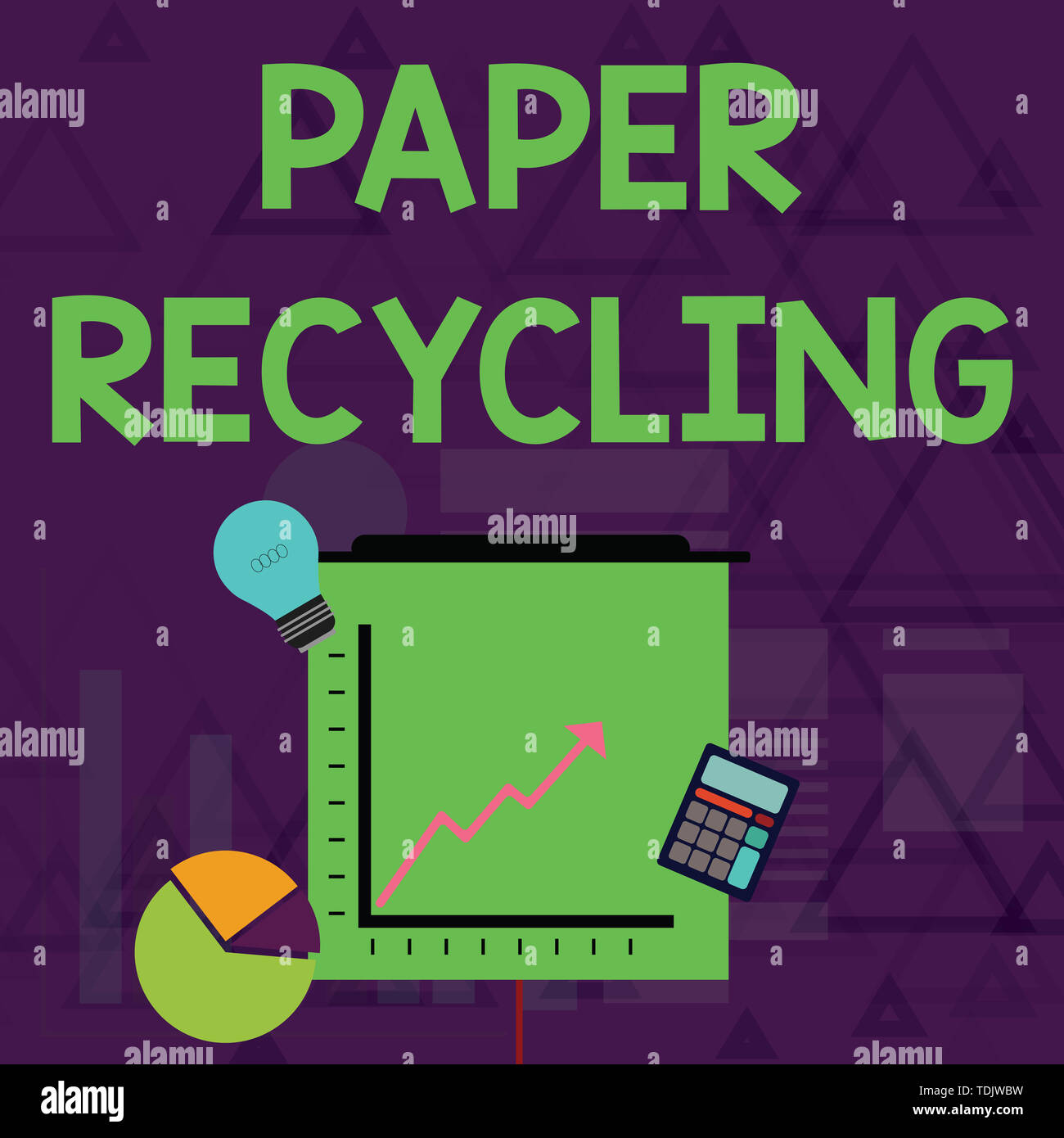 Writing note showing Paper Recycling. Business concept for Using the ...