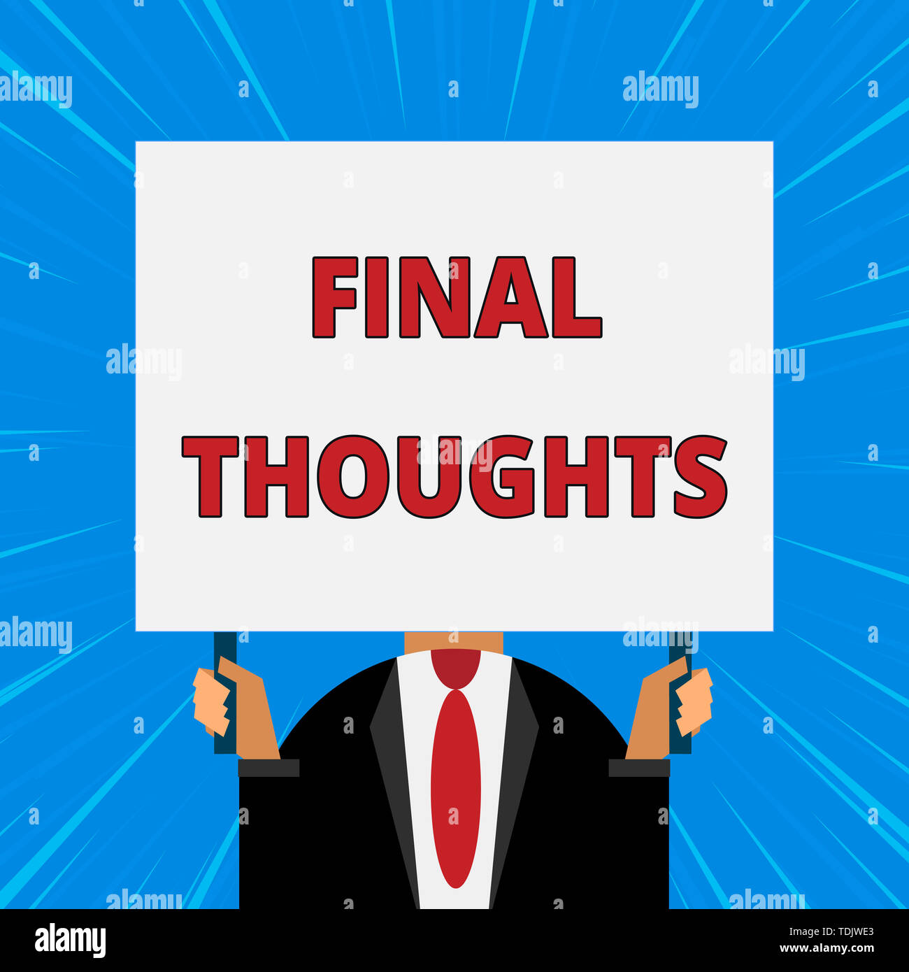 Handwriting text writing Final Thoughts. Conceptual photo the ...