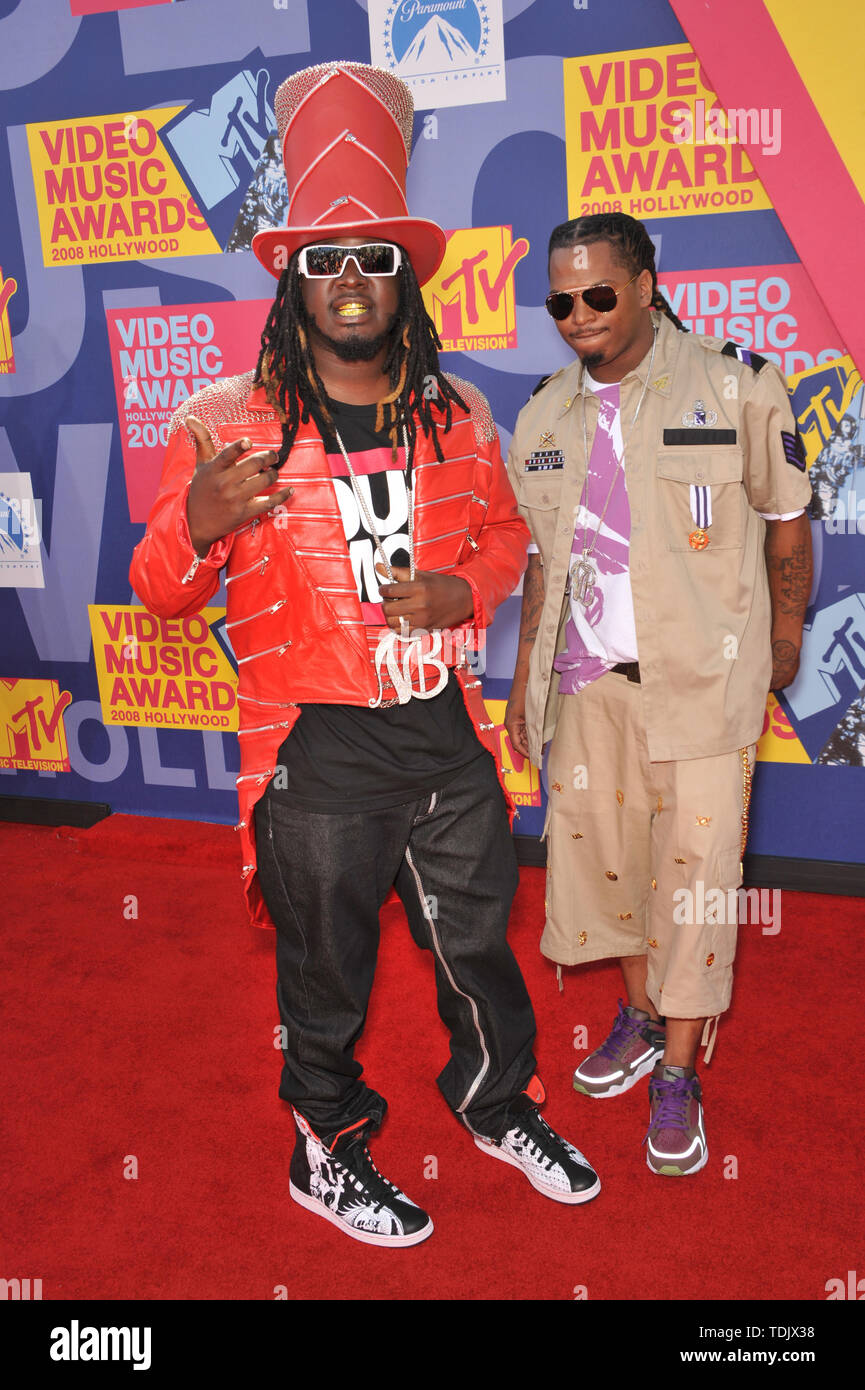LOS ANGELES, CA. September 07, 2008: T-Pain at the 2008 MTV Video Music ...