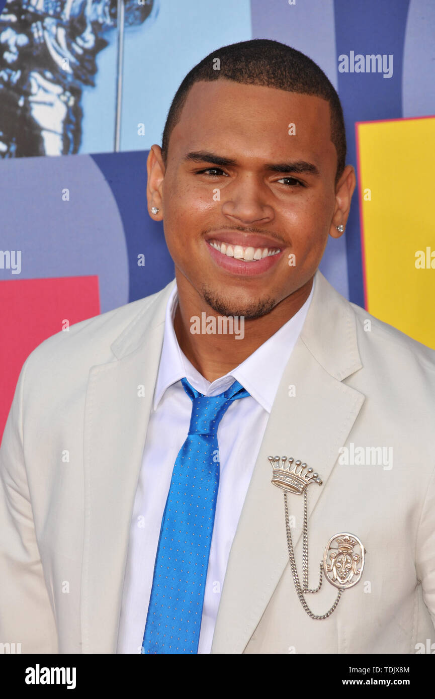 LOS ANGELES, CA. September 07, 2008: Chris Brown at the 2008 MTV Video ...