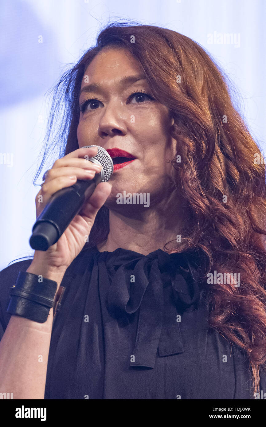 June 16, 2019 - Tokyo, Japan - LiLiCo Festival Ambassador speaks during ...