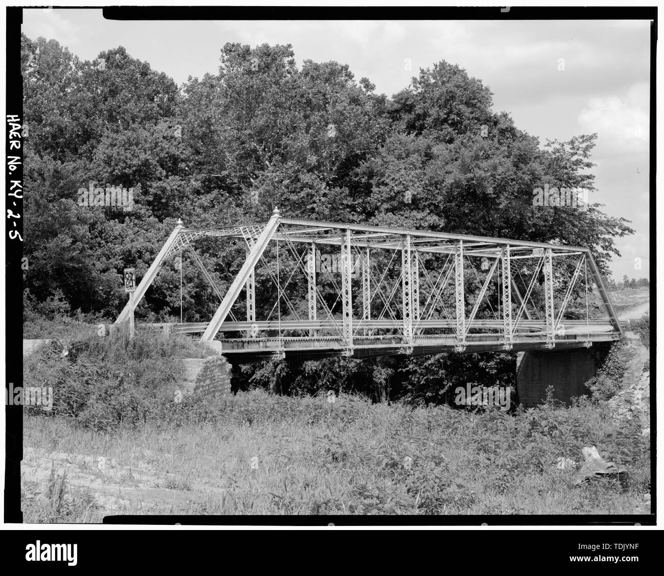 OBLIQUE GENERAL ELEVATION FROM SOUTHWEST - North Fork Bridge, Spanning ...