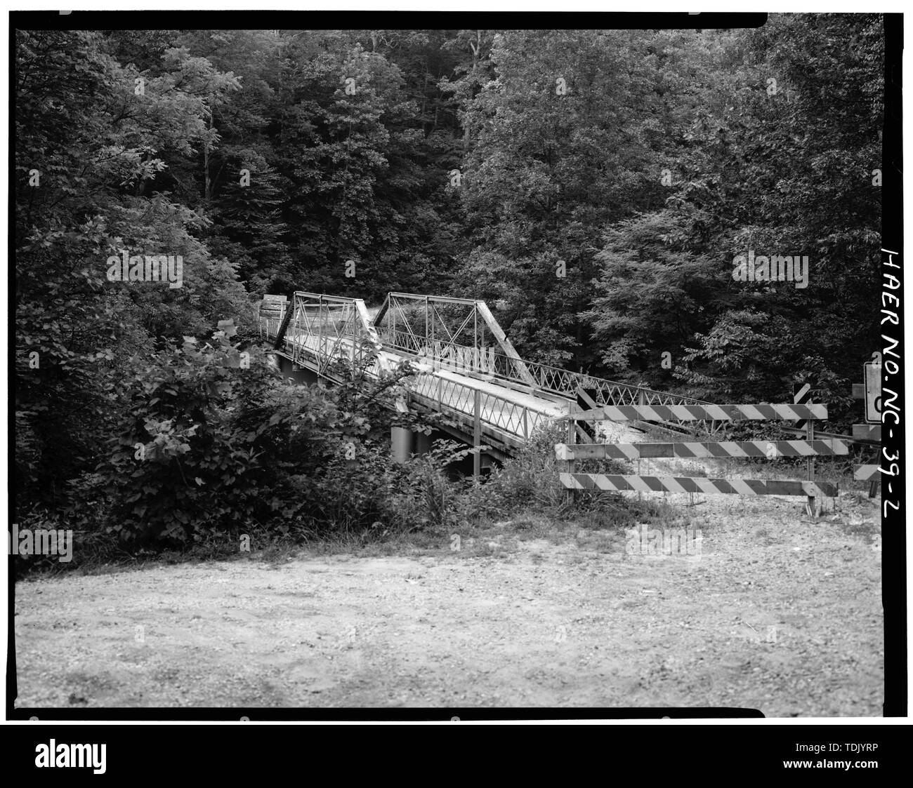 OBLIQUE OVERALL VIEW OF BRIDGE, FROM SOUTH - North Carolina Route 1417 ...