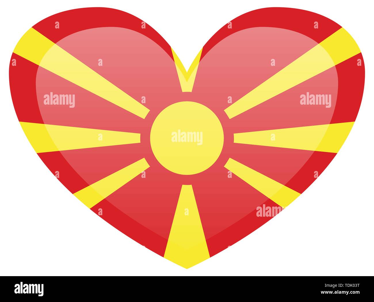 Macedonia Flag vector illustration. National Flag of Macedonia Stock ...