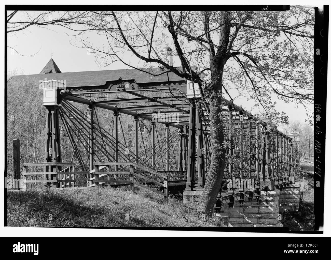 OBLIQUE VIEW LOOKING NORTHWEST. NOTE- HISTORIC SAVAGE MILL IN ...
