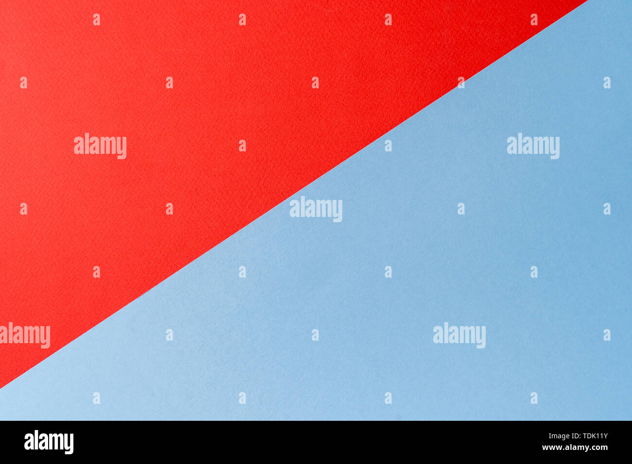 Flat lay Red and blue colors abstract paper background with geometric ...