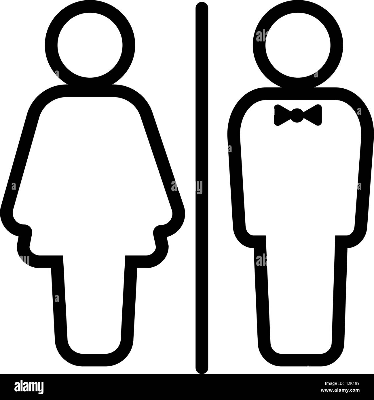 Toilet Room Icon Vector Stock Vector Image & Art - Alamy