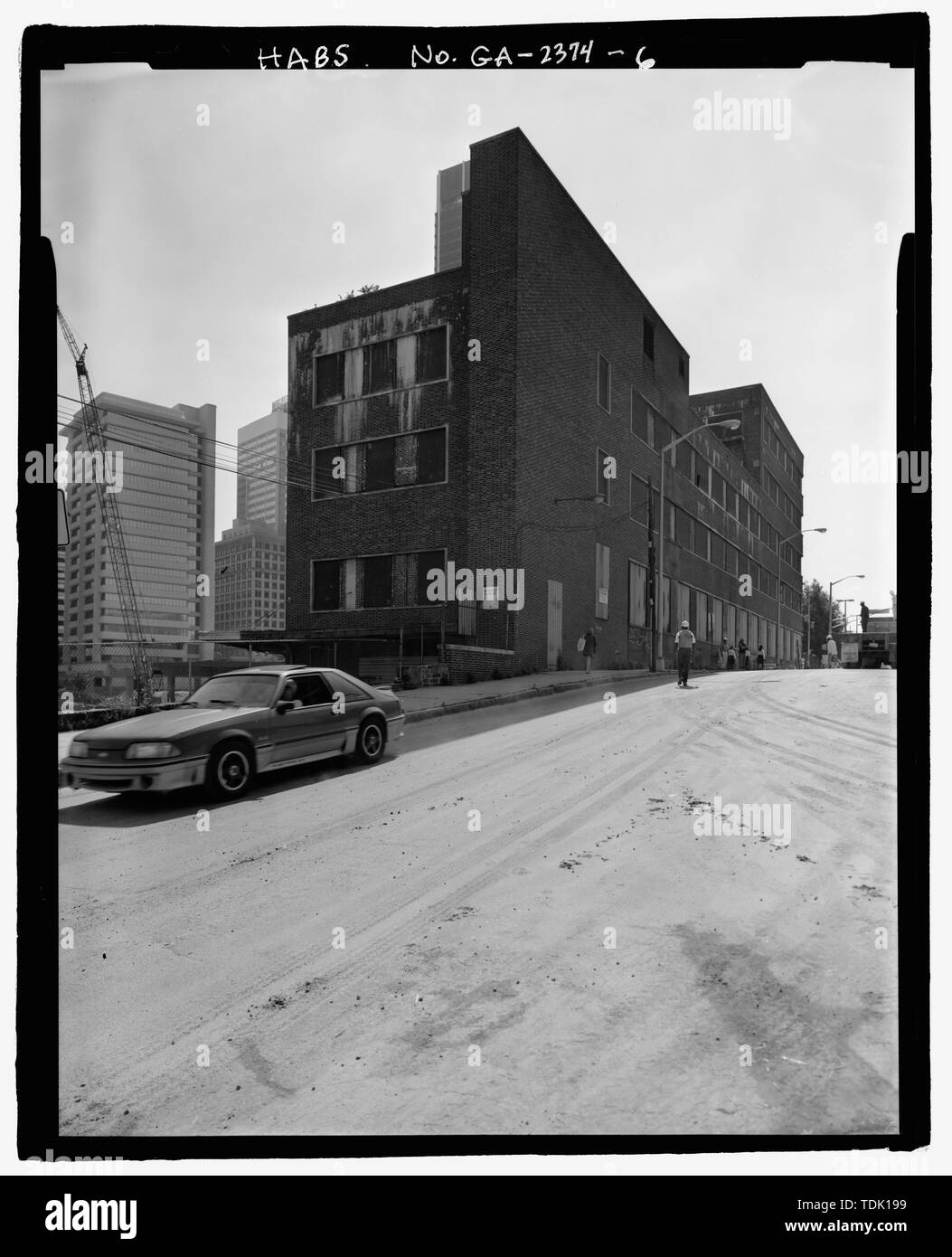 OBLIQUE VIEW OF THE WEST REAR ELEVATION AND SOUTH SIDE ELEVATION ...