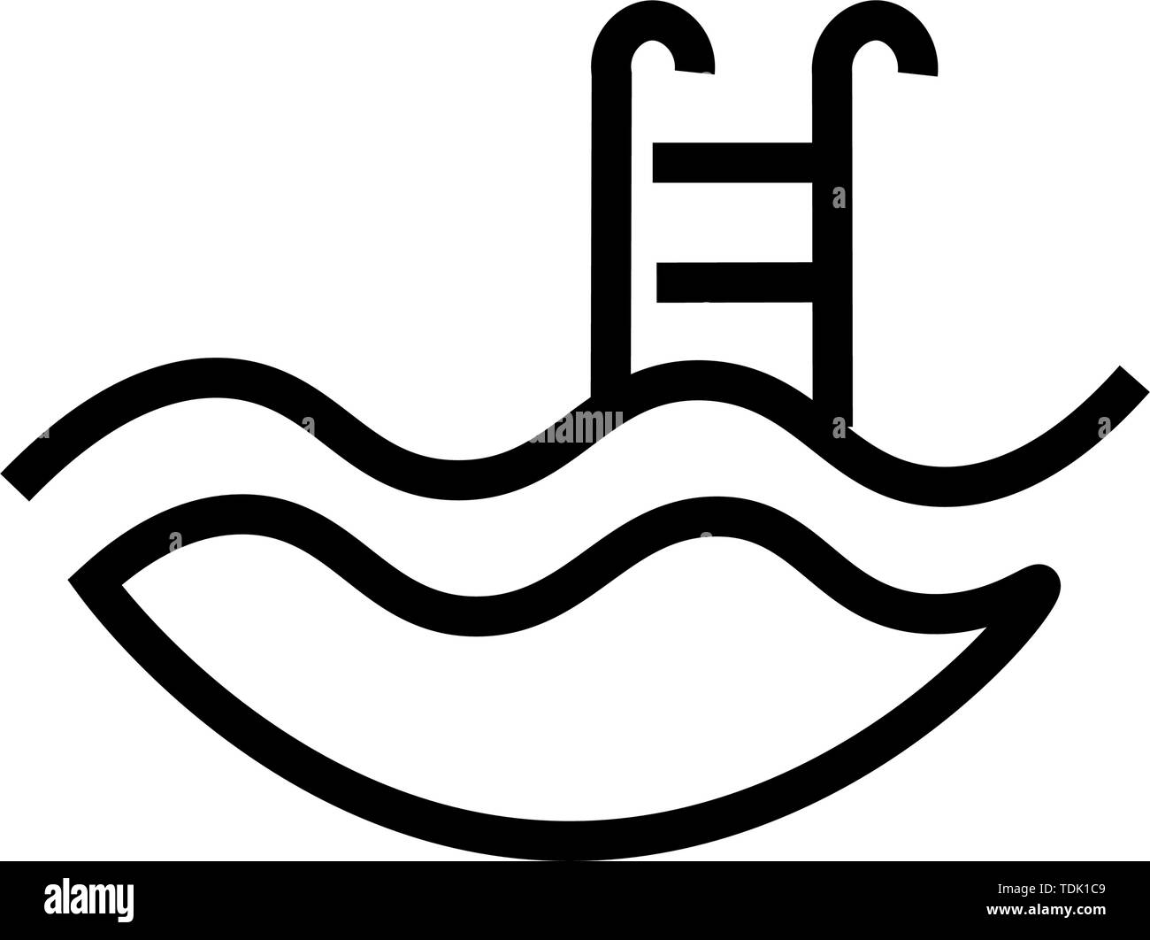 Pool Icon Vector Stock Vector Image & Art - Alamy
