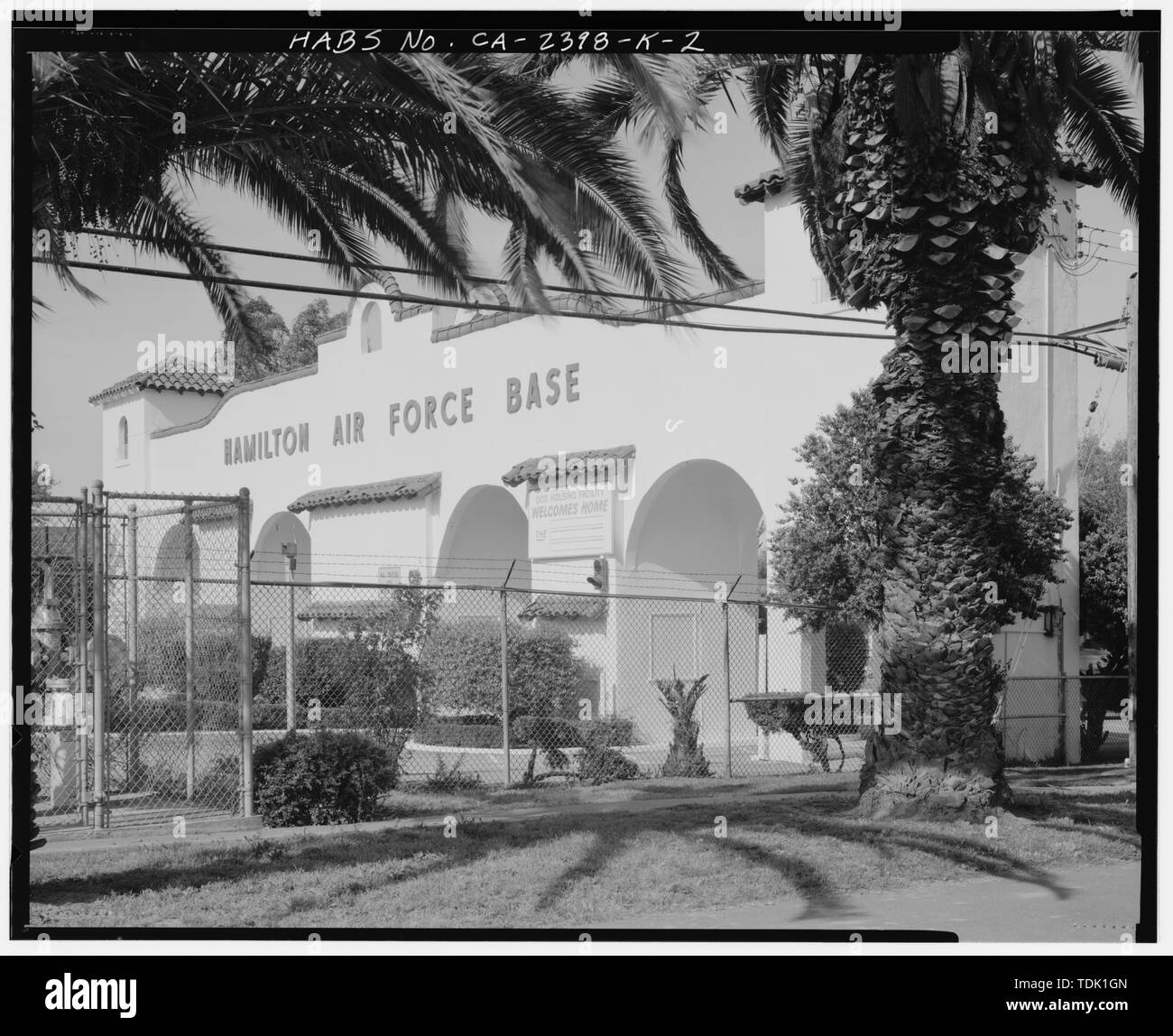 OBLIQUE VIEW SHOWING SENTRY WINDOW - Hamilton Field, Main Gate, Main ...