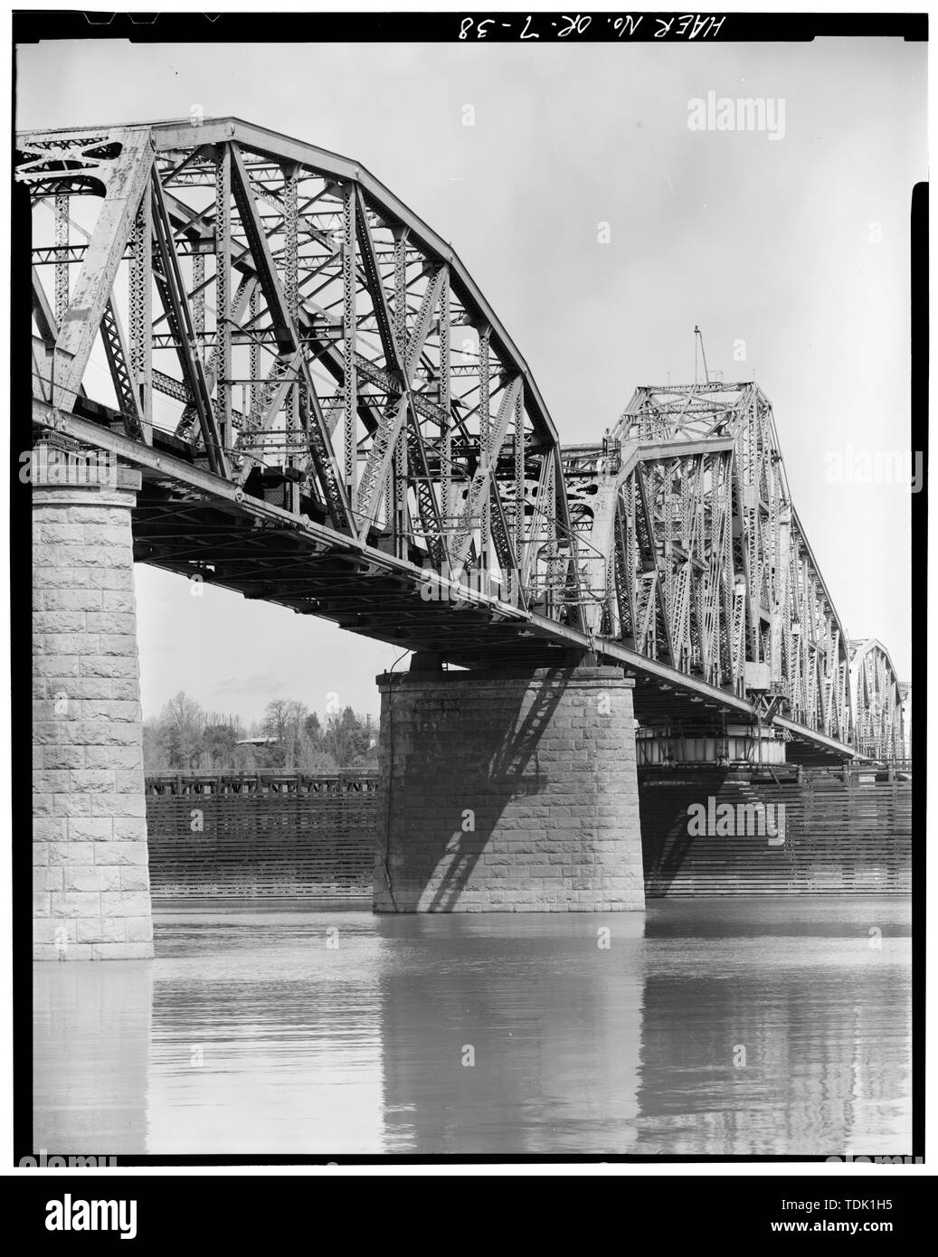 OBLIQUE VIEW TO NORTHWEST FROM SOUTH BANK - Burlington Northern ...