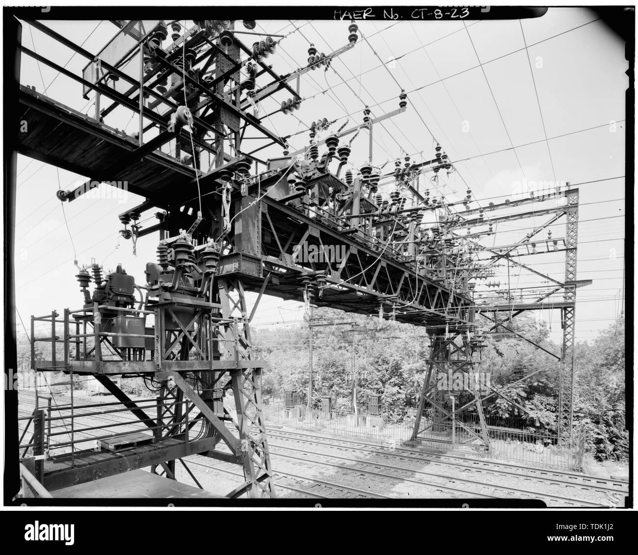 OBLIQUE VIEW, CATENARY ANCHOR BRIDGE 310, COS COB POWER PLANT - New ...