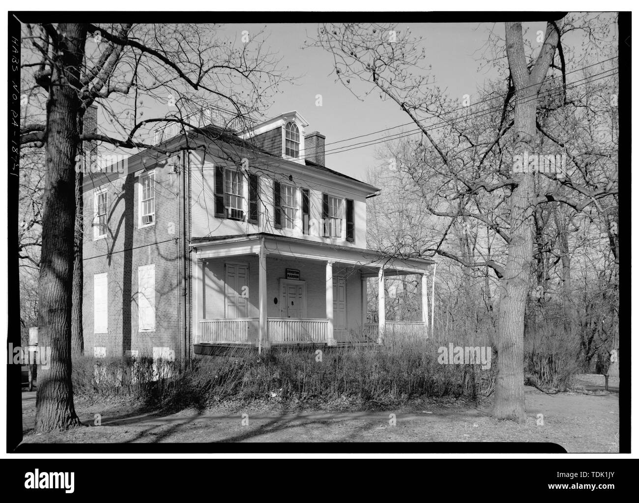 OBLIQUE VIEW, FRONT AND SIDE ELEVATIONS - Ormiston House, Reservoir ...